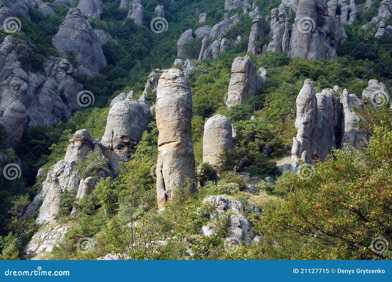 Rocks in valley stock image. Image of scene, nature, clouds - 21127715