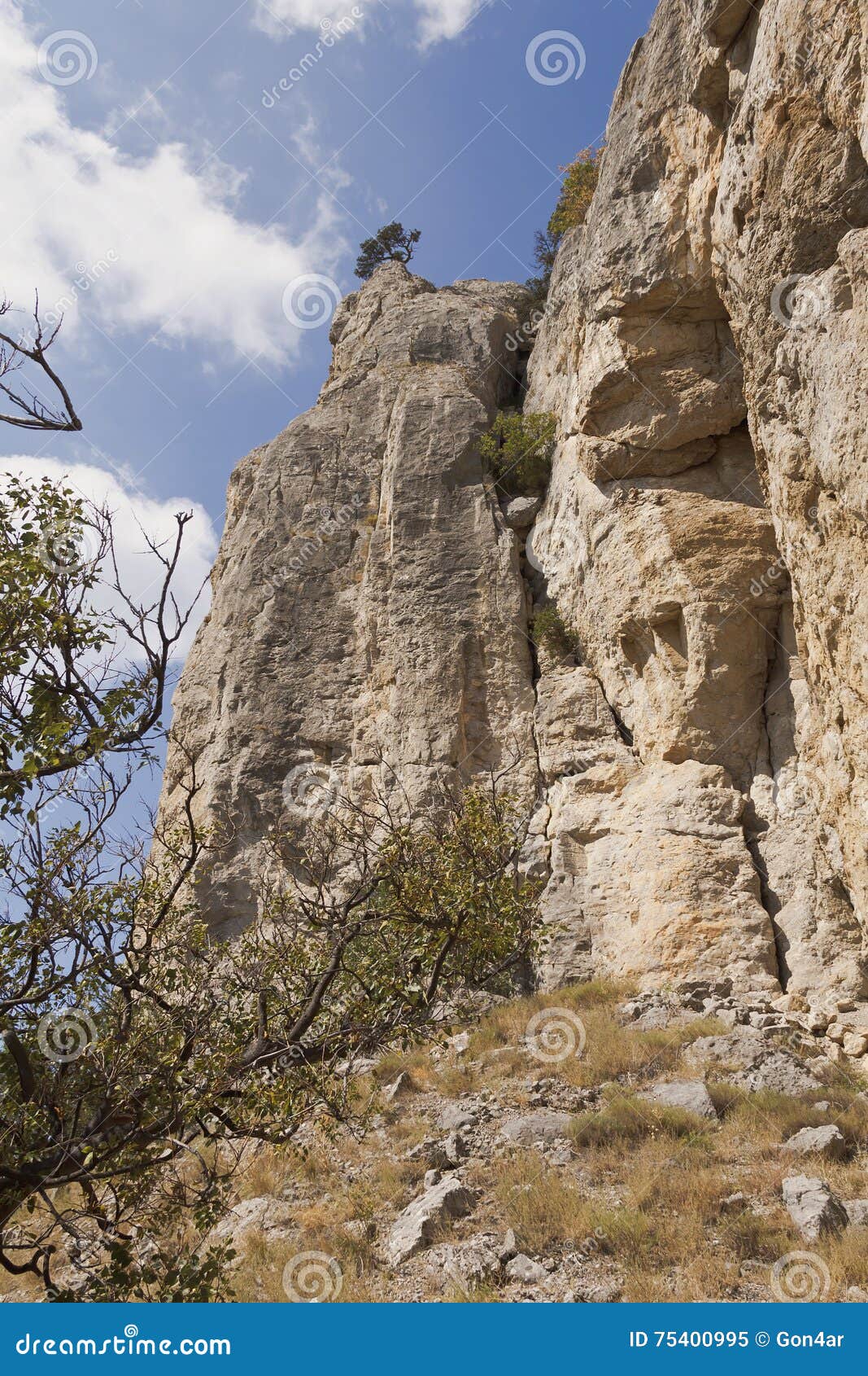 The Rocks in the Valley of Hell.Bottom View Stock Image - Image of ...