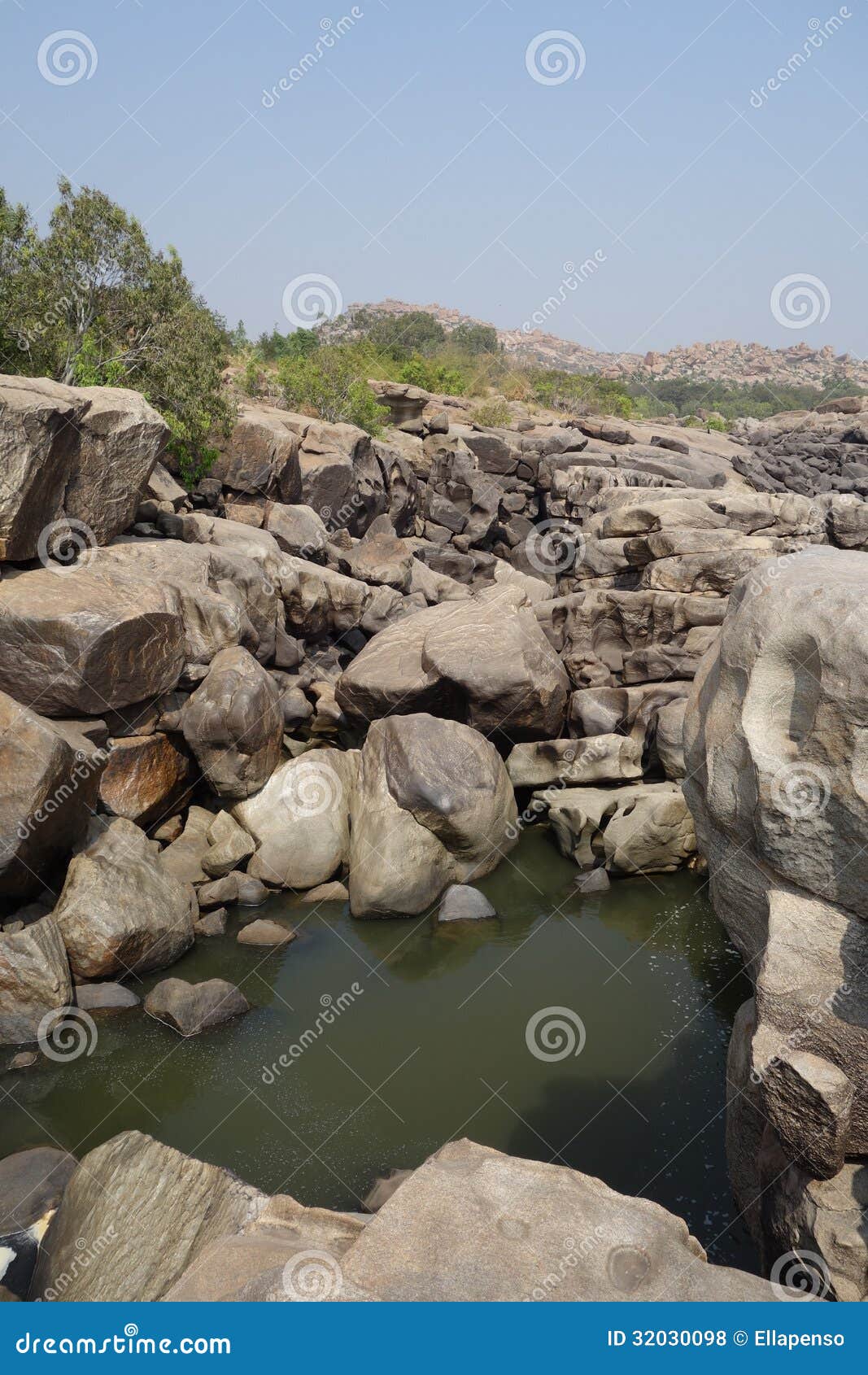 Rocks view of hampi stock photo. Image of indian, flinstones - 32030098