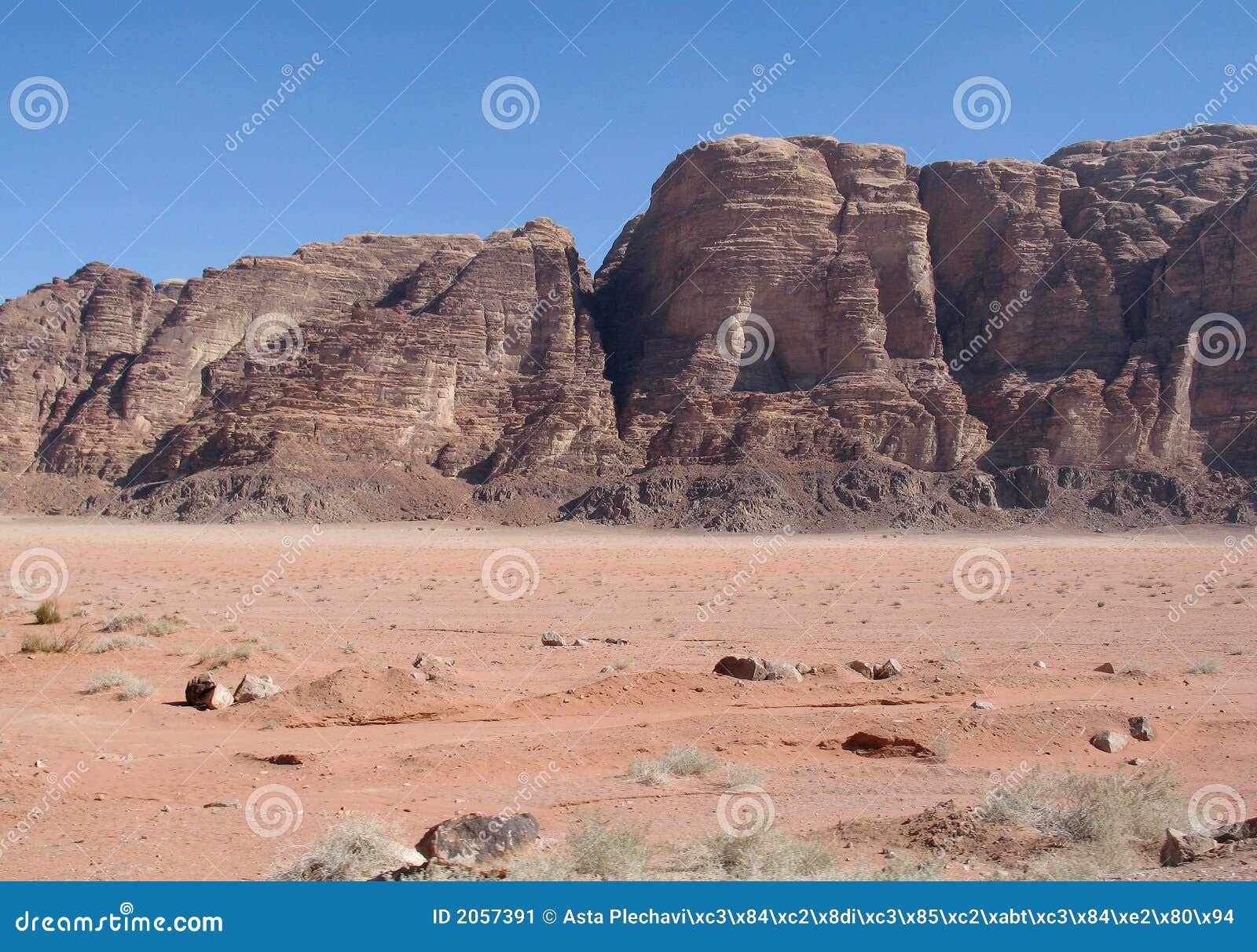 Rocks in wadi rum stock image. Image of grane, desert - 2057391