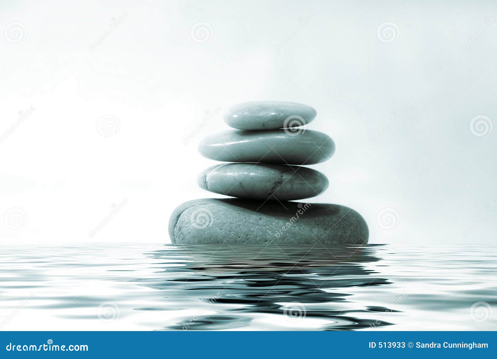 Rocks on water stock image. Image of render, background - 513933