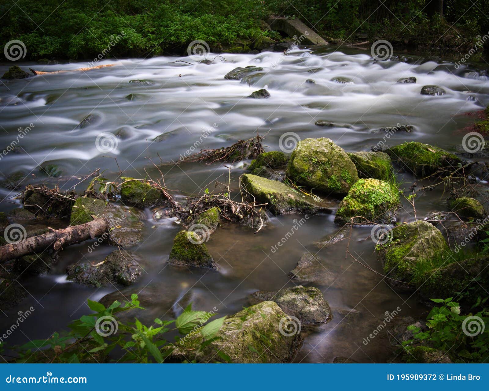 Rocks in the Water of a All River in Bavaria Stock Photo - Image of ...