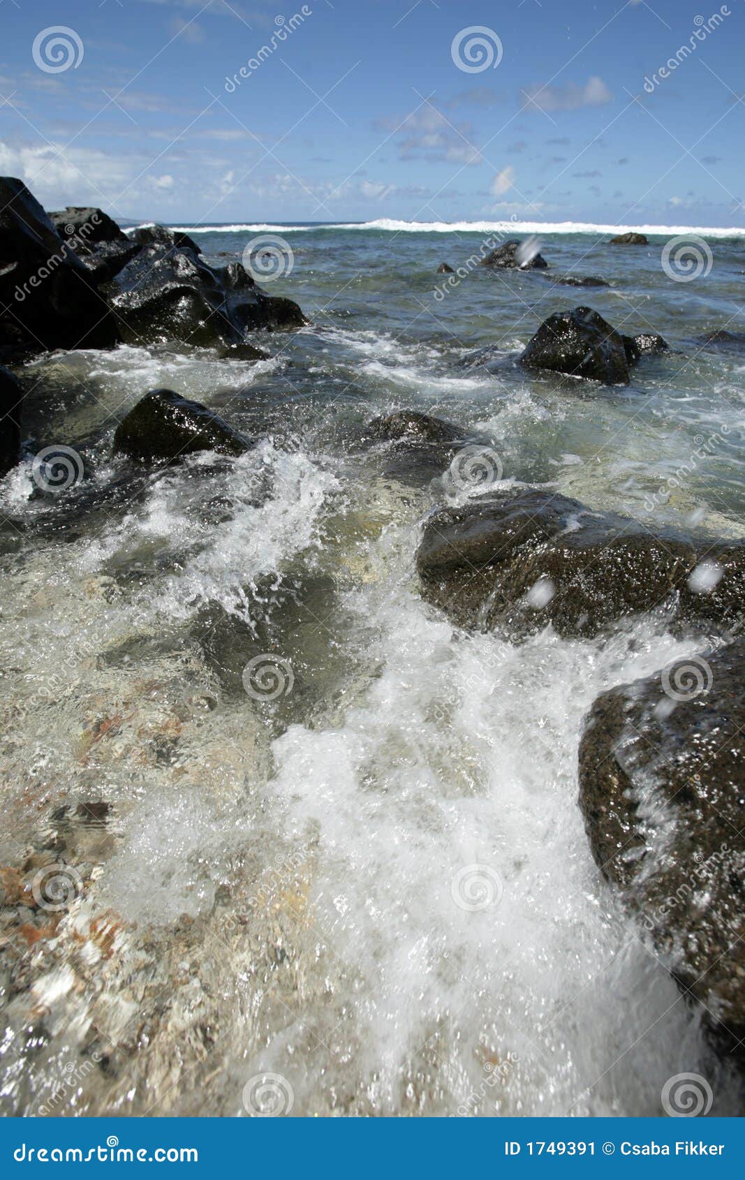 Rocks on water s edge stock image. Image of coastal, rocky - 1749391