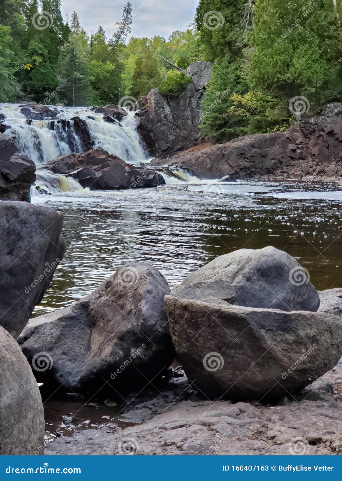Rocks at a Waterfall stock image. Image of waterfall - 160407163