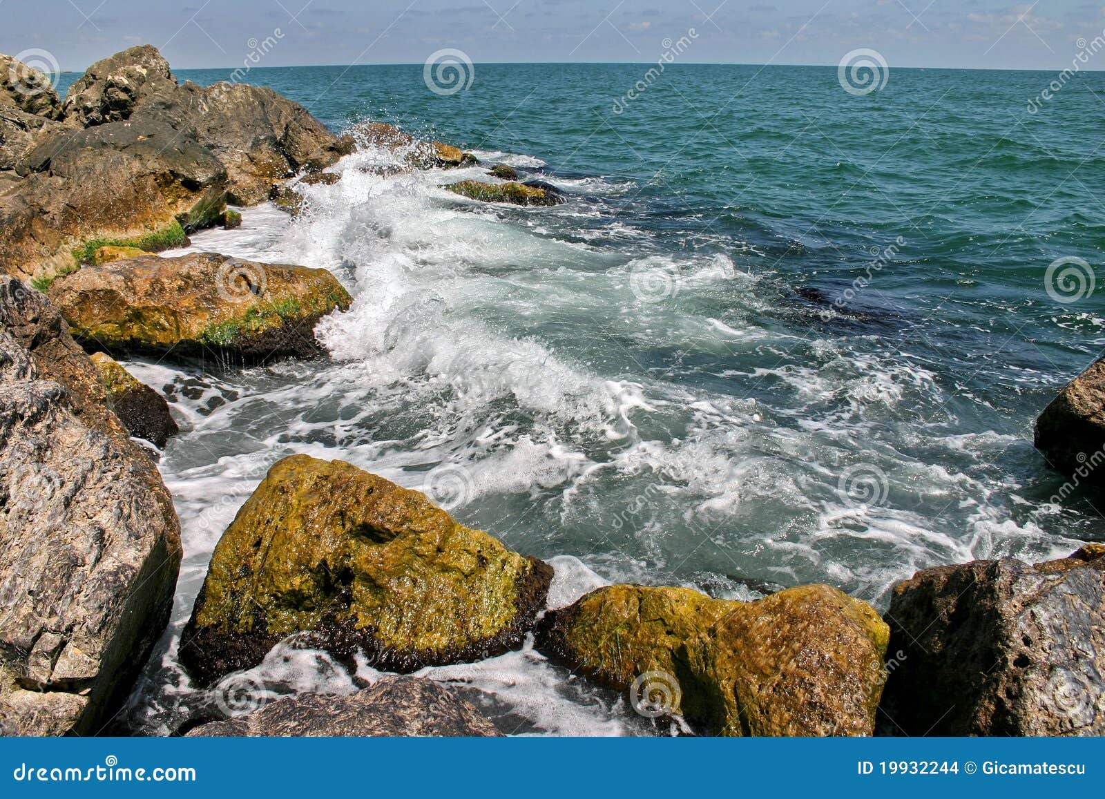 Rocks and waves stock photo. Image of ocean, beach, seashore - 19932244