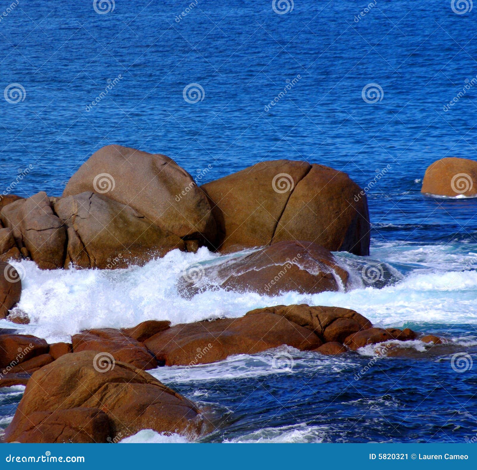 Rocks & Waves stock image. Image of deep, surge, spray - 5820321