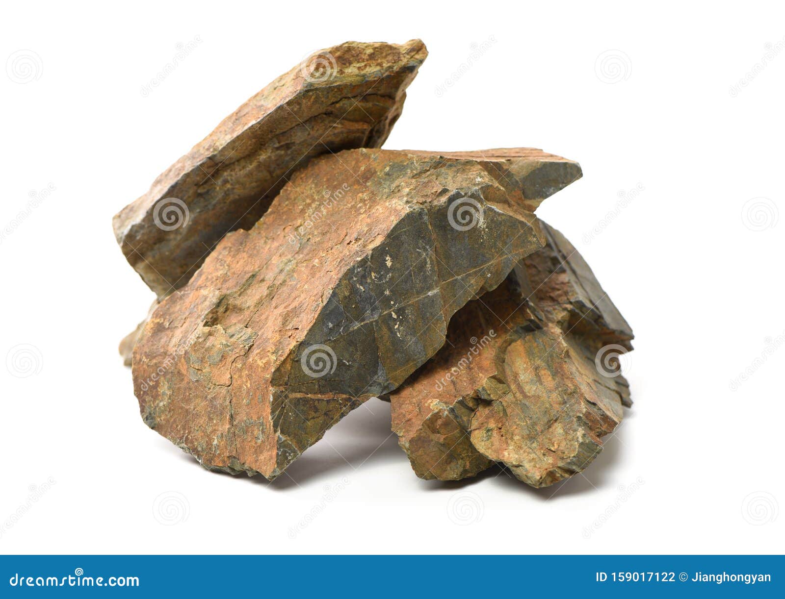 Rocks on white background stock photo. Image of studio - 159017122