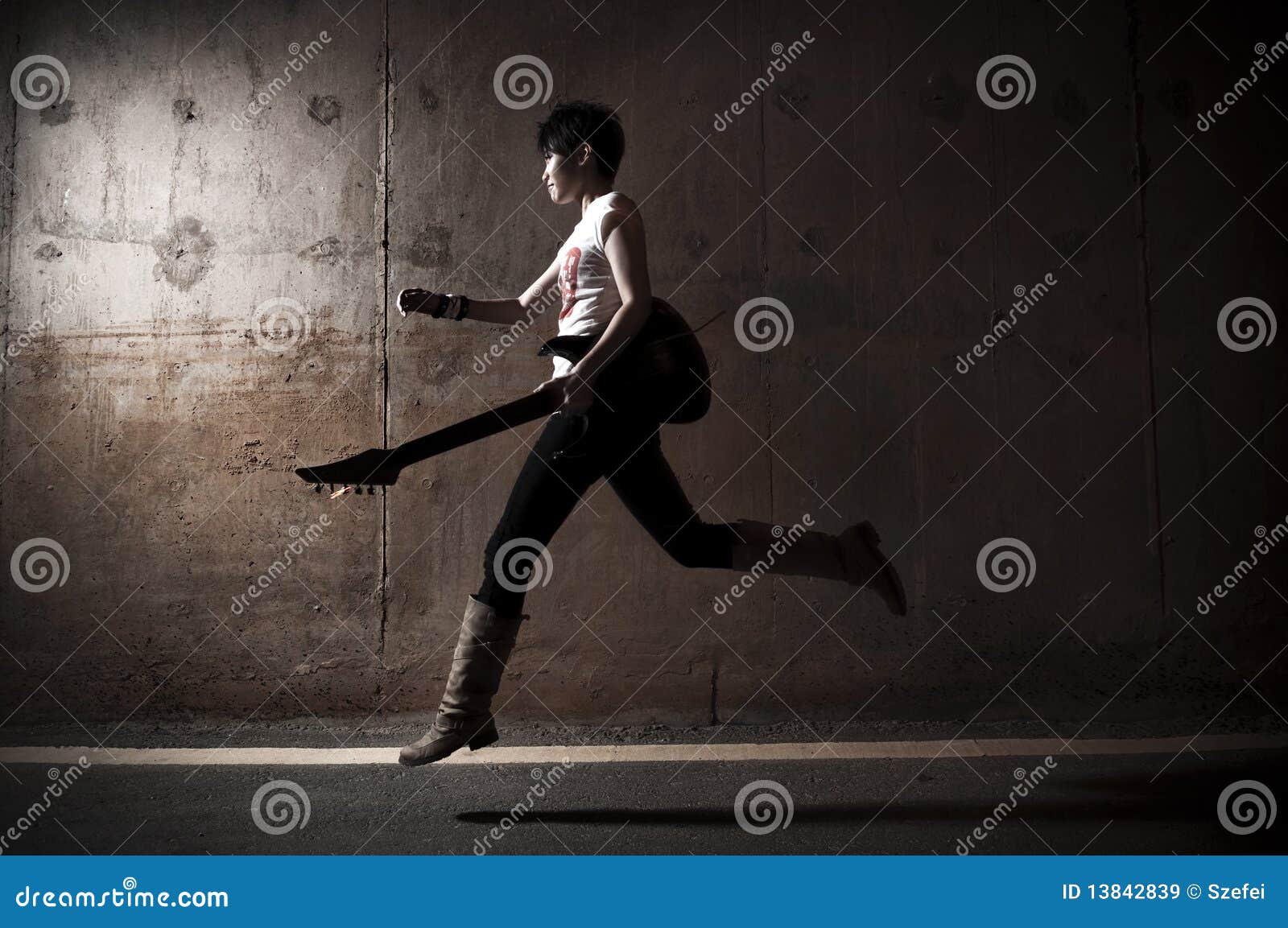 Rockstar in action stock image. Image of adult, full - 13842839