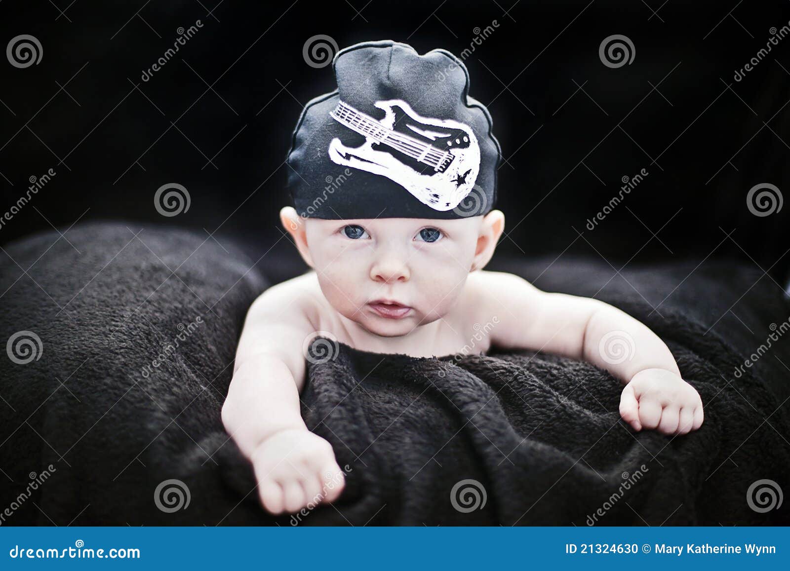 Rockstar baby stock foto. Image of leeftijd, baby, leven - 21324630