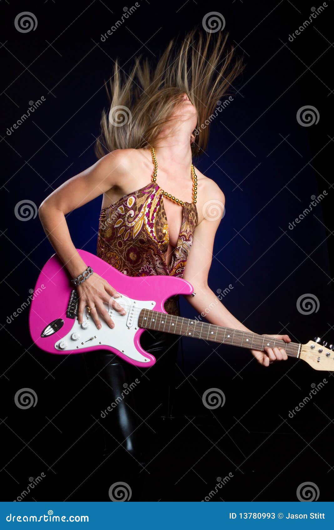 Rockstar Girl stock image. Image of caucasian, gorgeous - 13780993