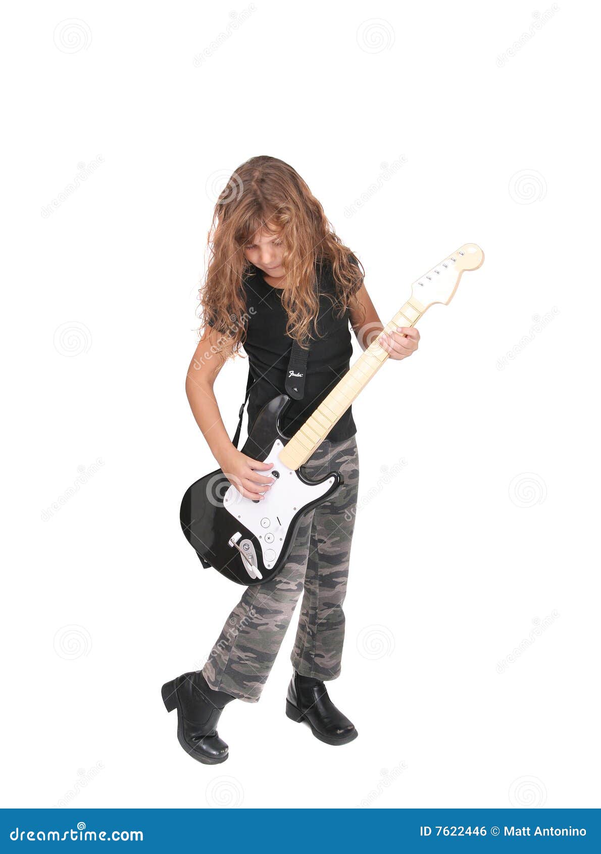 Rockstar girl stock photo. Image of girl, rockstar, artist - 7622446