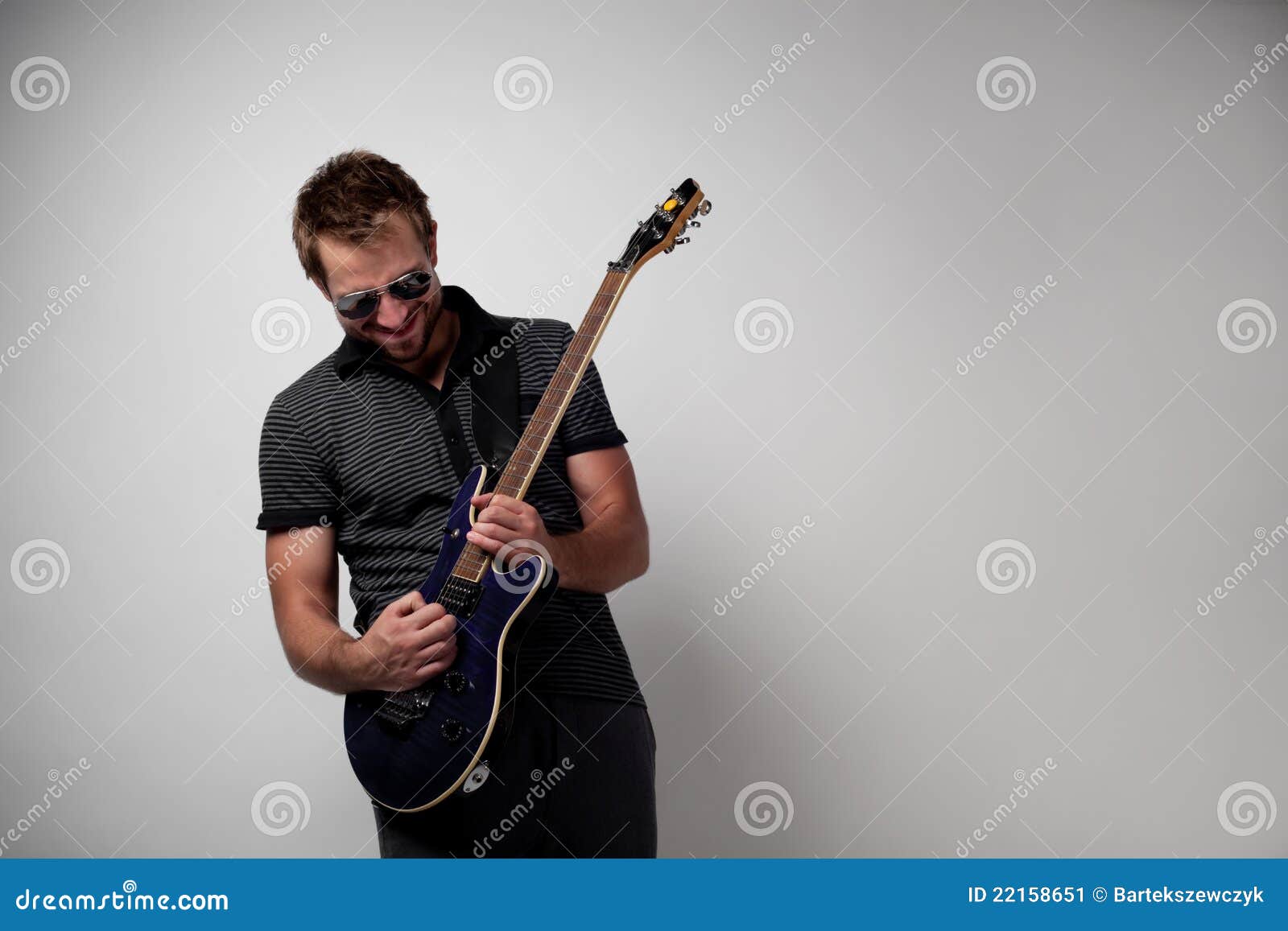 Rockstar playing solo stock image. Image of rock, handsome - 22158651