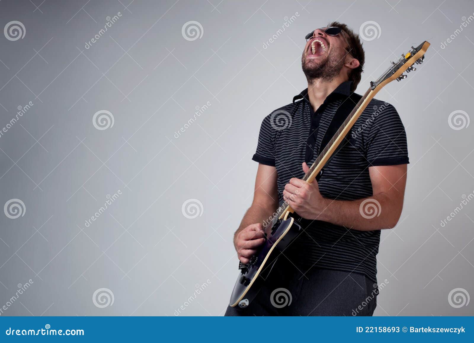 Rockstar playing solo stock image. Image of playing, modern - 22158693