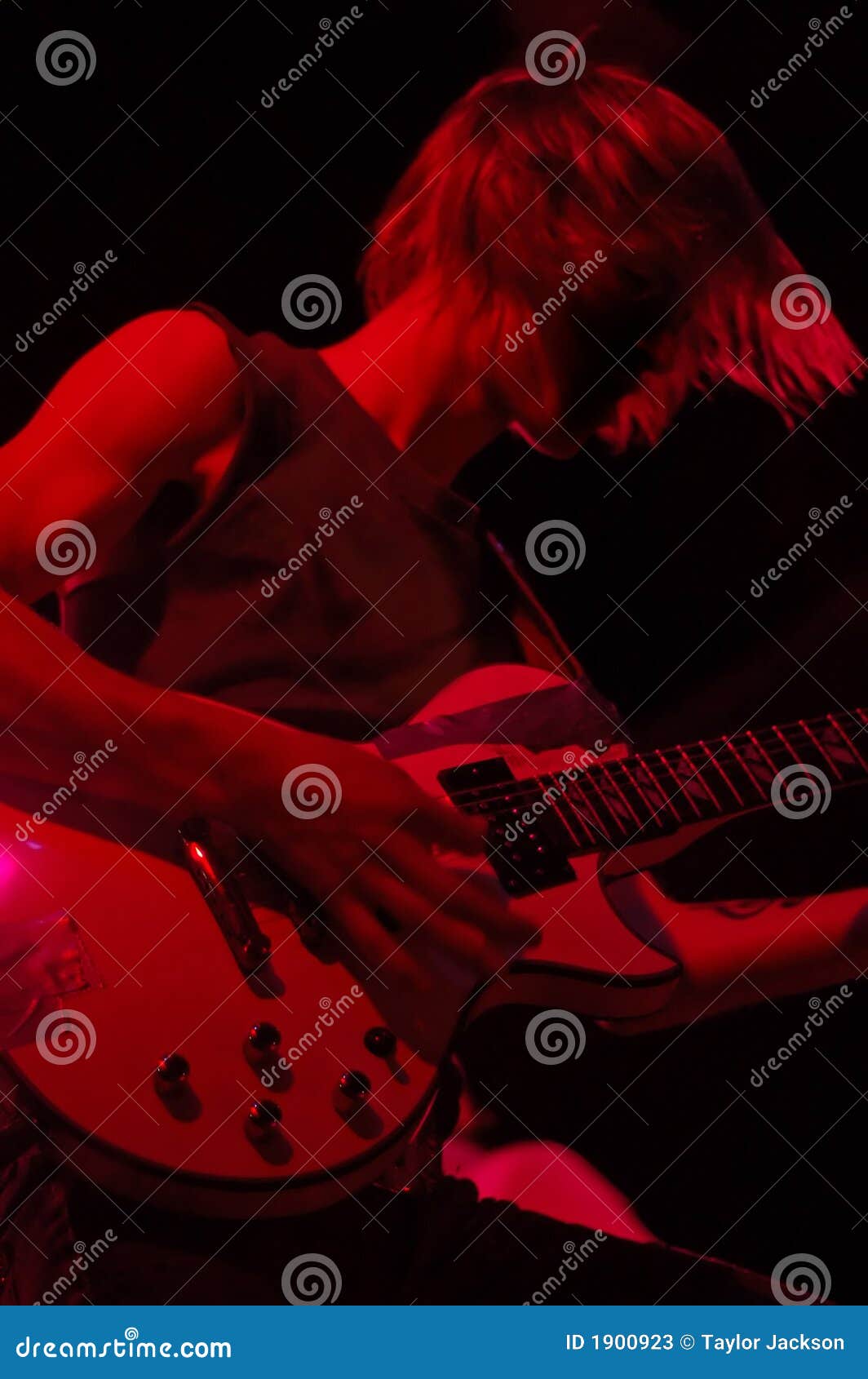 Rockstar in Red stock image. Image of energy, lifestyle - 1900923