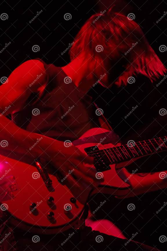 Rockstar in Red stock image. Image of energy, lifestyle - 1900923
