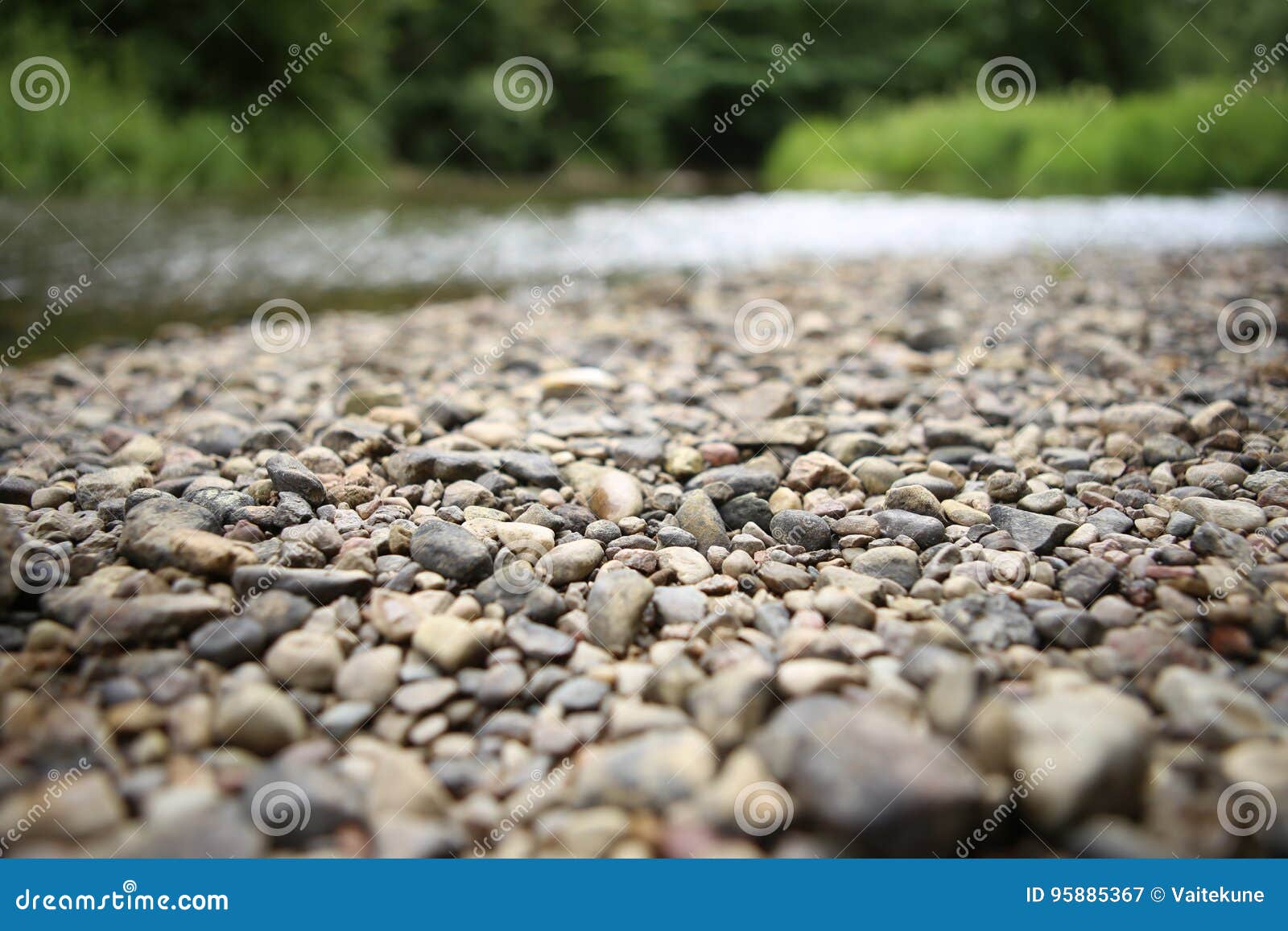 Rocky bank of river. stock image. Image of stream, stony - 95885367