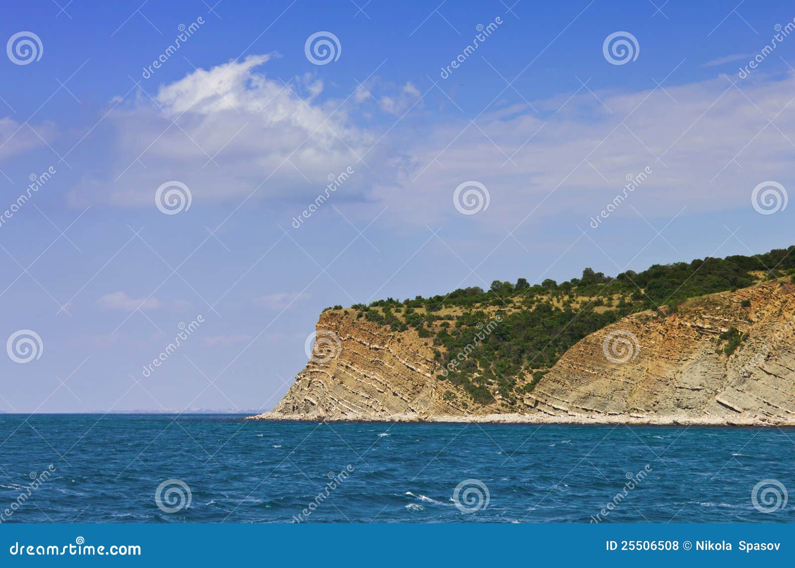 Rocky Beach stock photo. Image of nature, steep, horizon - 25506508