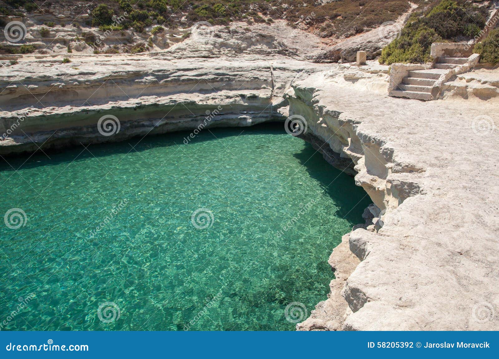 Rocky beach in Malta stock photo. Image of coastline - 58205392