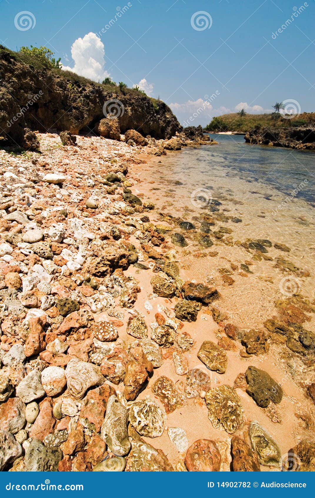 Rocky Beach Shoreline stock photo. Image of coastline - 14902782