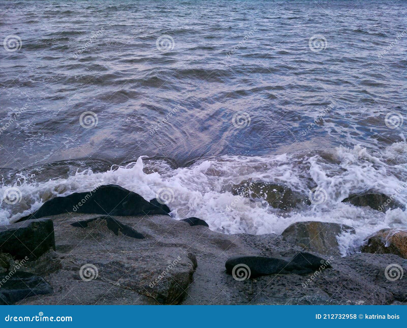 Rocky Beach Waves stock photo. Image of mudflat, rocky - 212732958