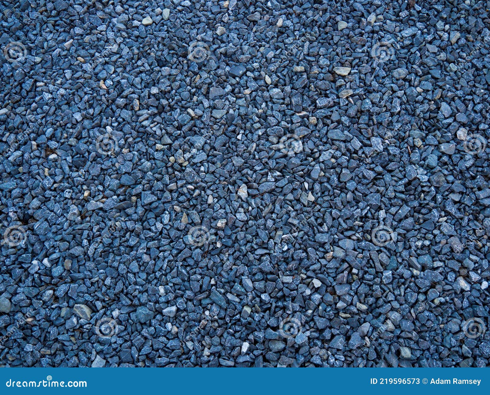 Rocky Blue Gravel Rock Road Pattern with Specks of Red Mud Stock Image ...