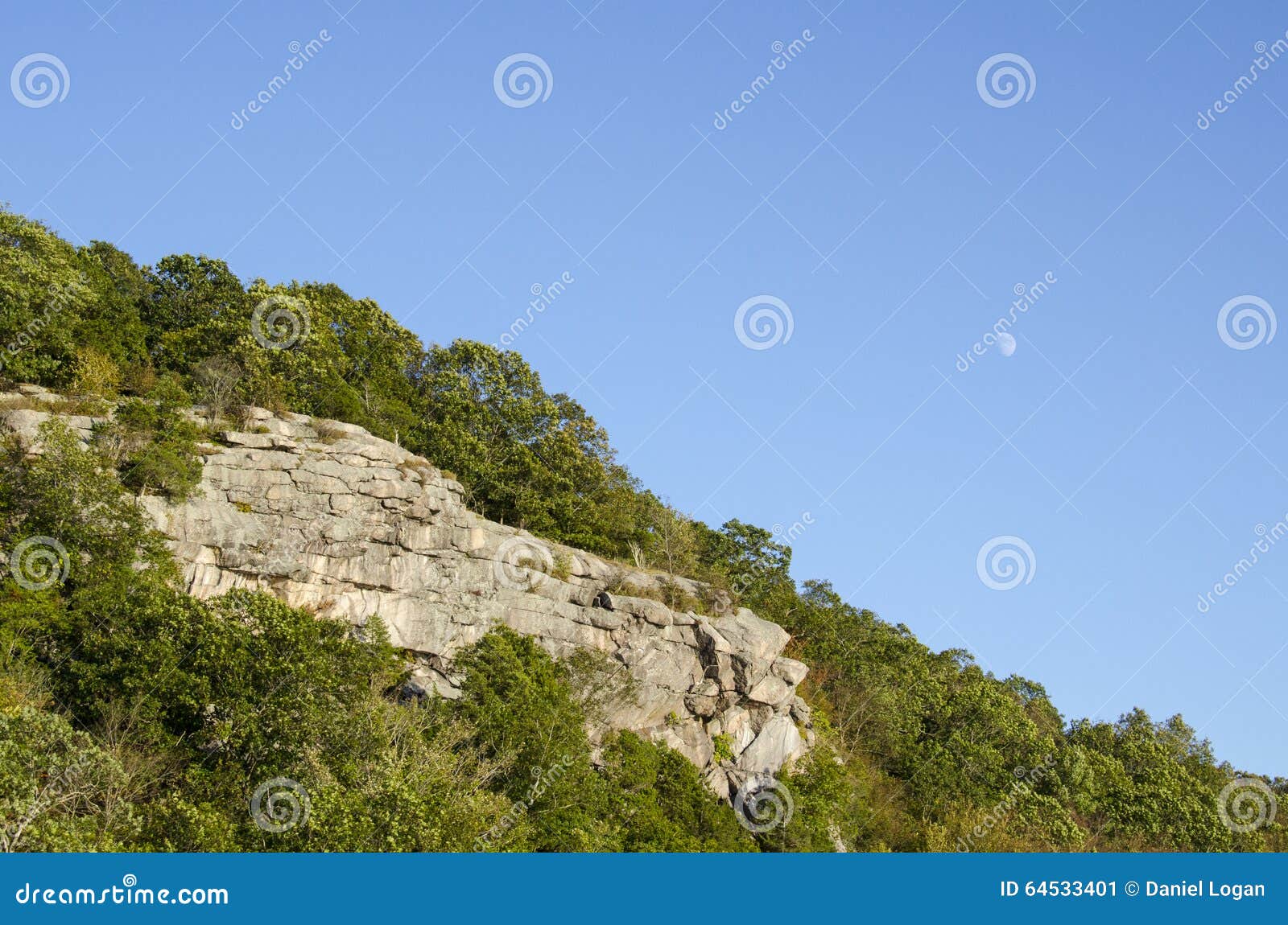 Rocky Bluff on Connecticut River Stock Image - Image of sheer, river ...