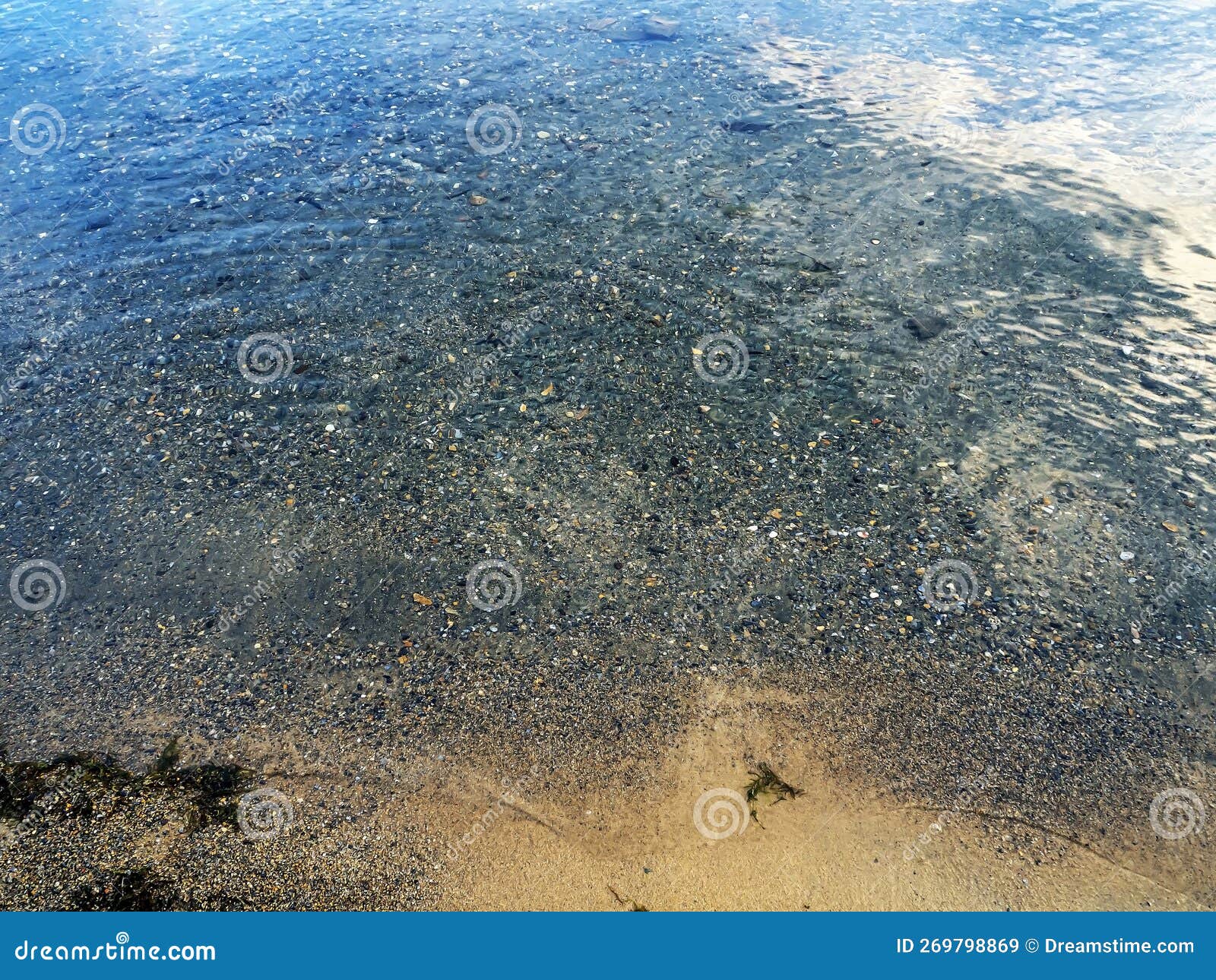 Rocky Bottom of the Lake in Shallow Water Stock Image - Image of travel ...