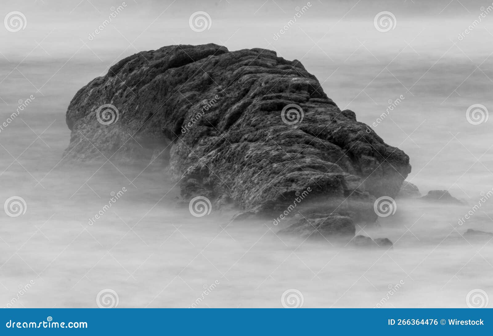 Rocky cliff in the ocean stock photo. Image of beach - 266364476