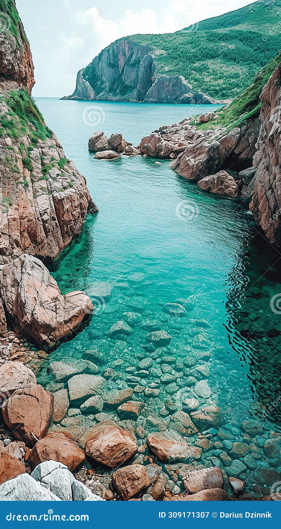 Rocky Cliffs and Rocky Beaches. AI Generative Stock Illustration ...