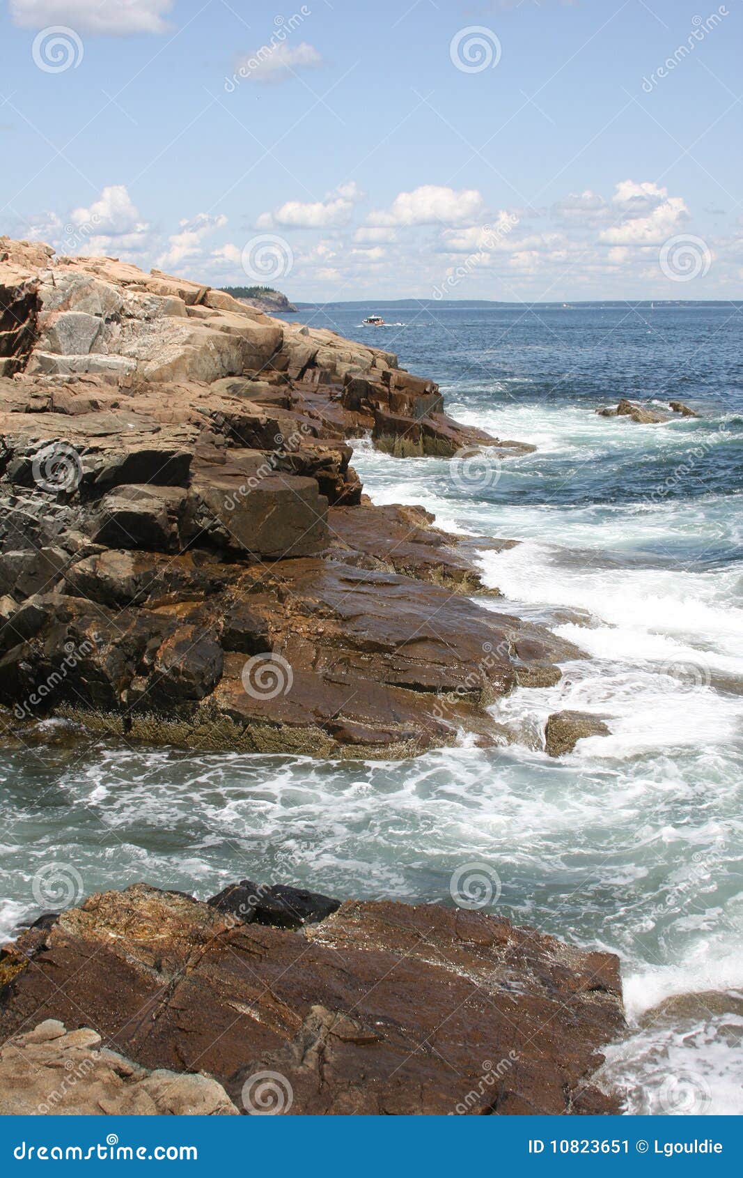 Rocky Coast stock image. Image of stone, horizon, rocks - 10823651