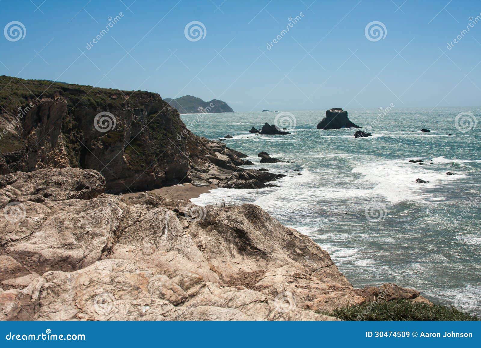 Rocky Coast stock image. Image of ocean, horizon, beach - 30474509