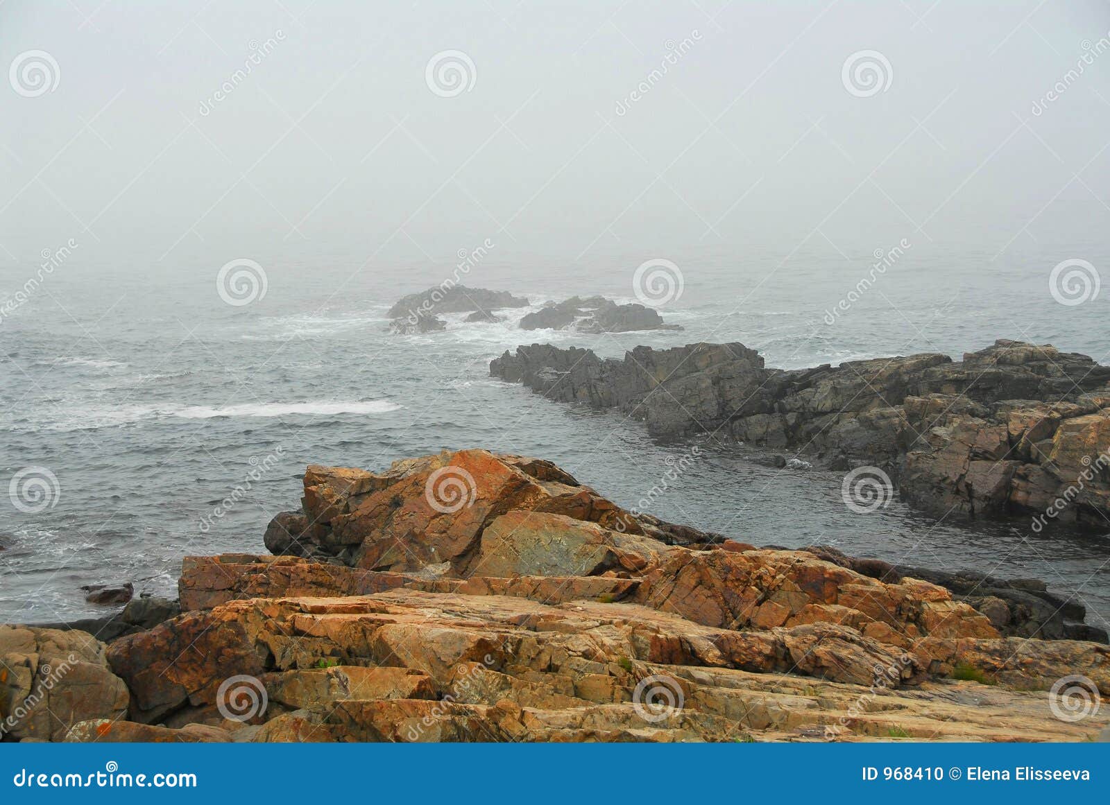 Rocky coast in Maine stock photo. Image of american, rocky - 968410