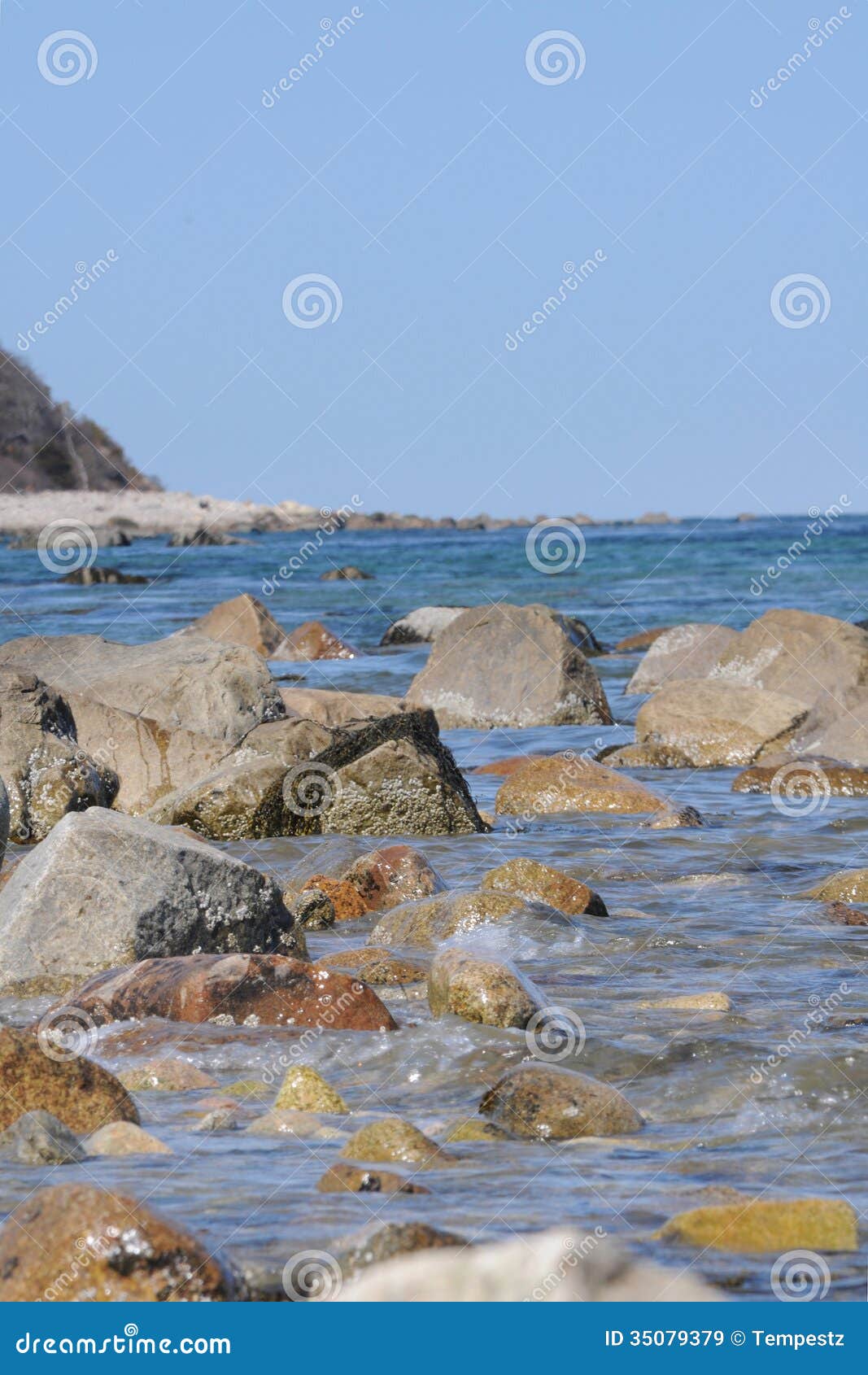 The Rocky Coast of Massachusetts Stock Image - Image of outside, coast ...