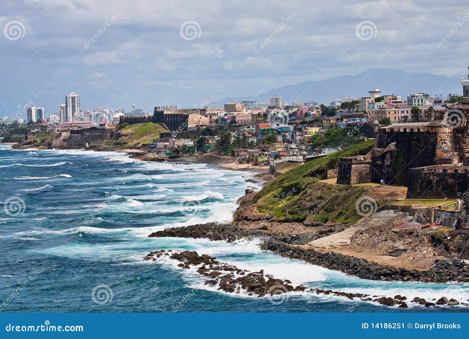 Rocky Coast of Puerto Rico stock image. Image of beach - 14186251