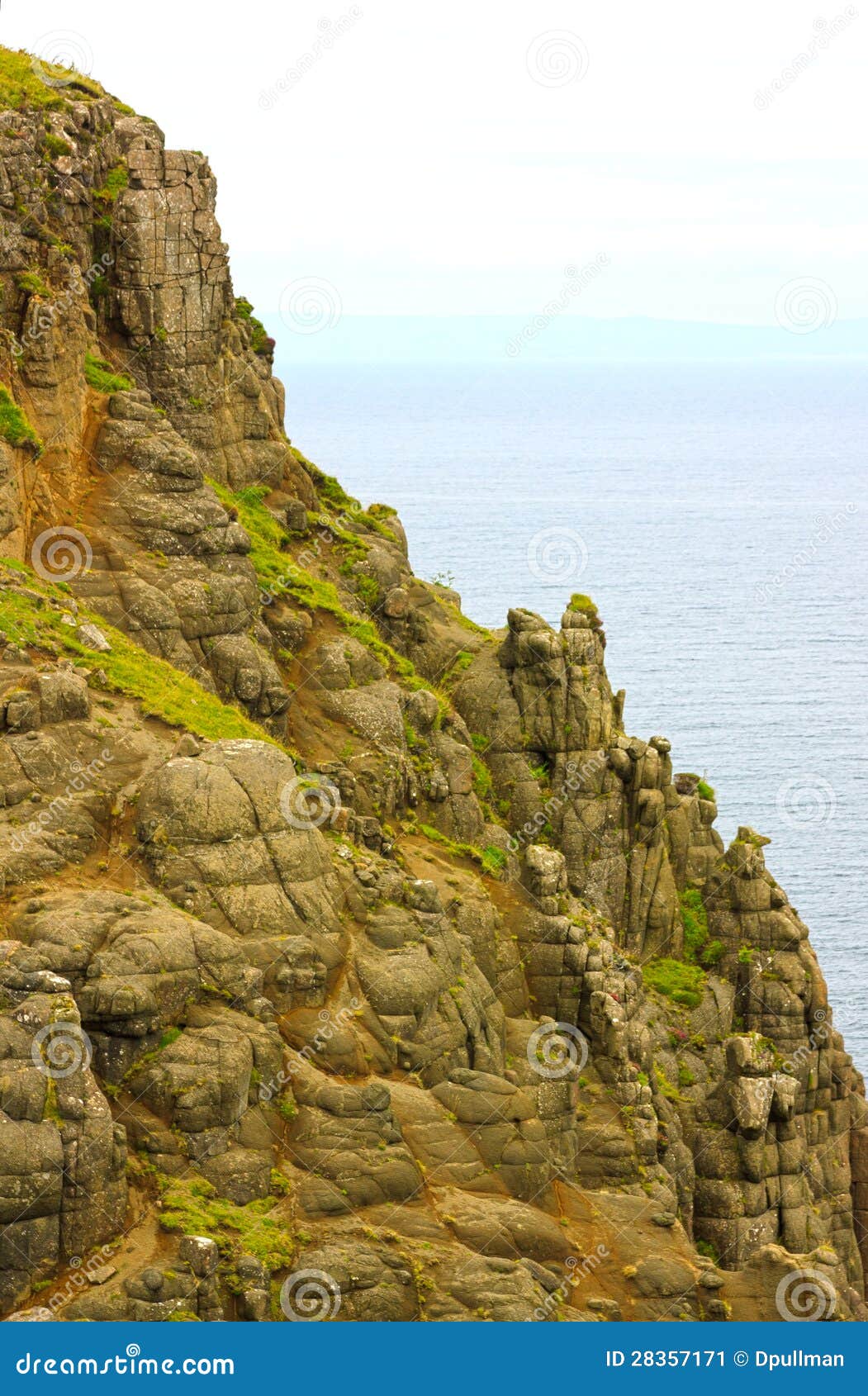 Rocky Coastal Cliff Top stock image. Image of seascape - 28357171