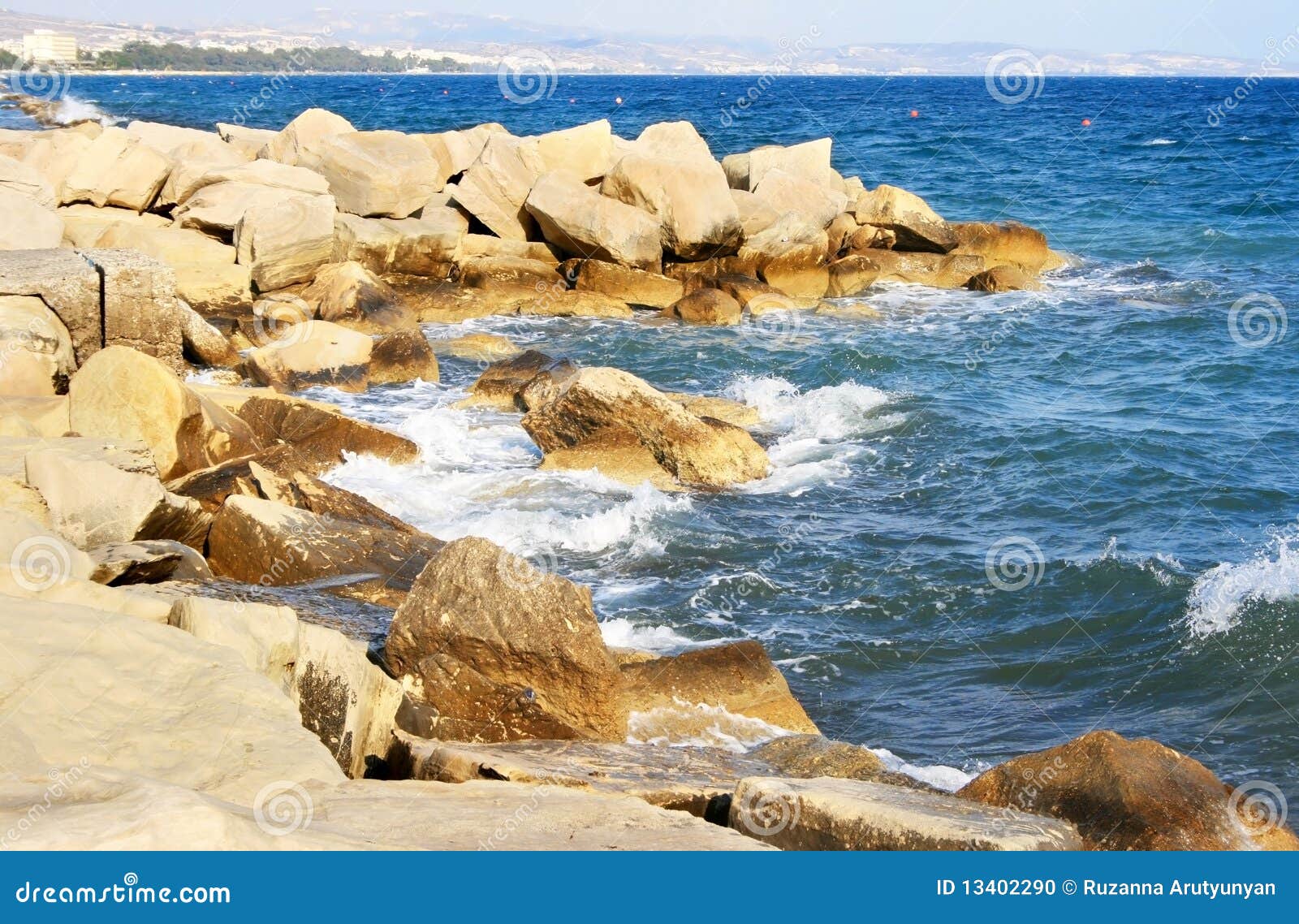 Rocky coastline stock photo. Image of clean, recreational - 13402290