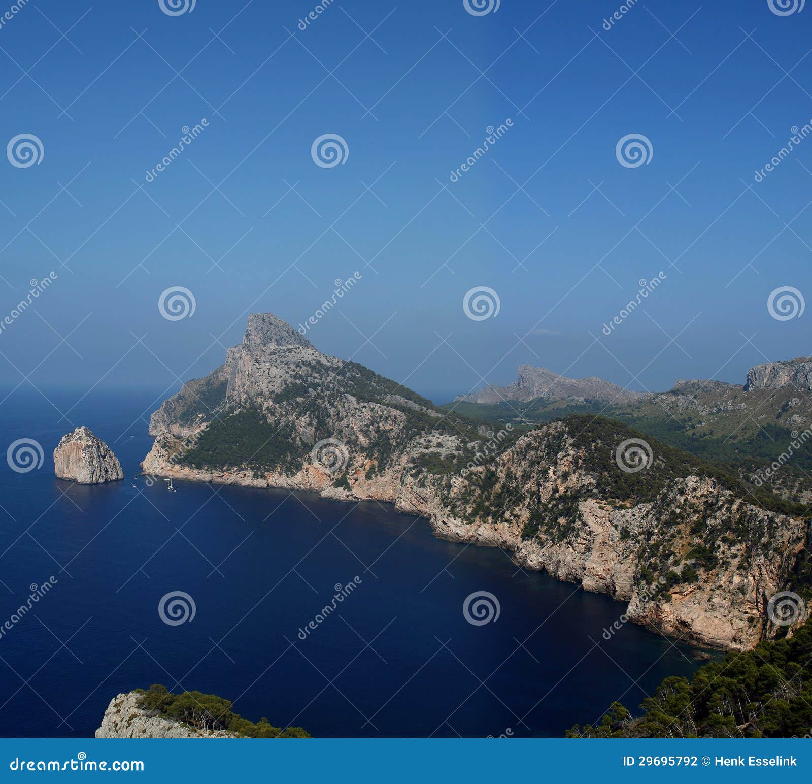 Rocky Coastline and Blue Sea Stock Photo - Image of ocean, shoreline ...