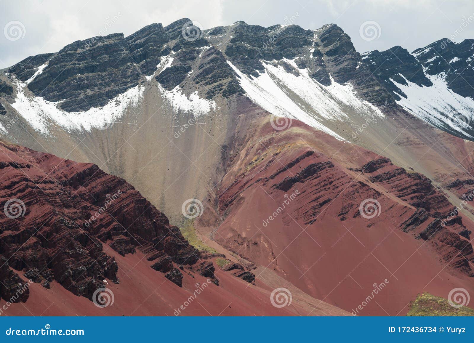 Rocky colorful Andes stock photo. Image of hiking, mountain - 172436734