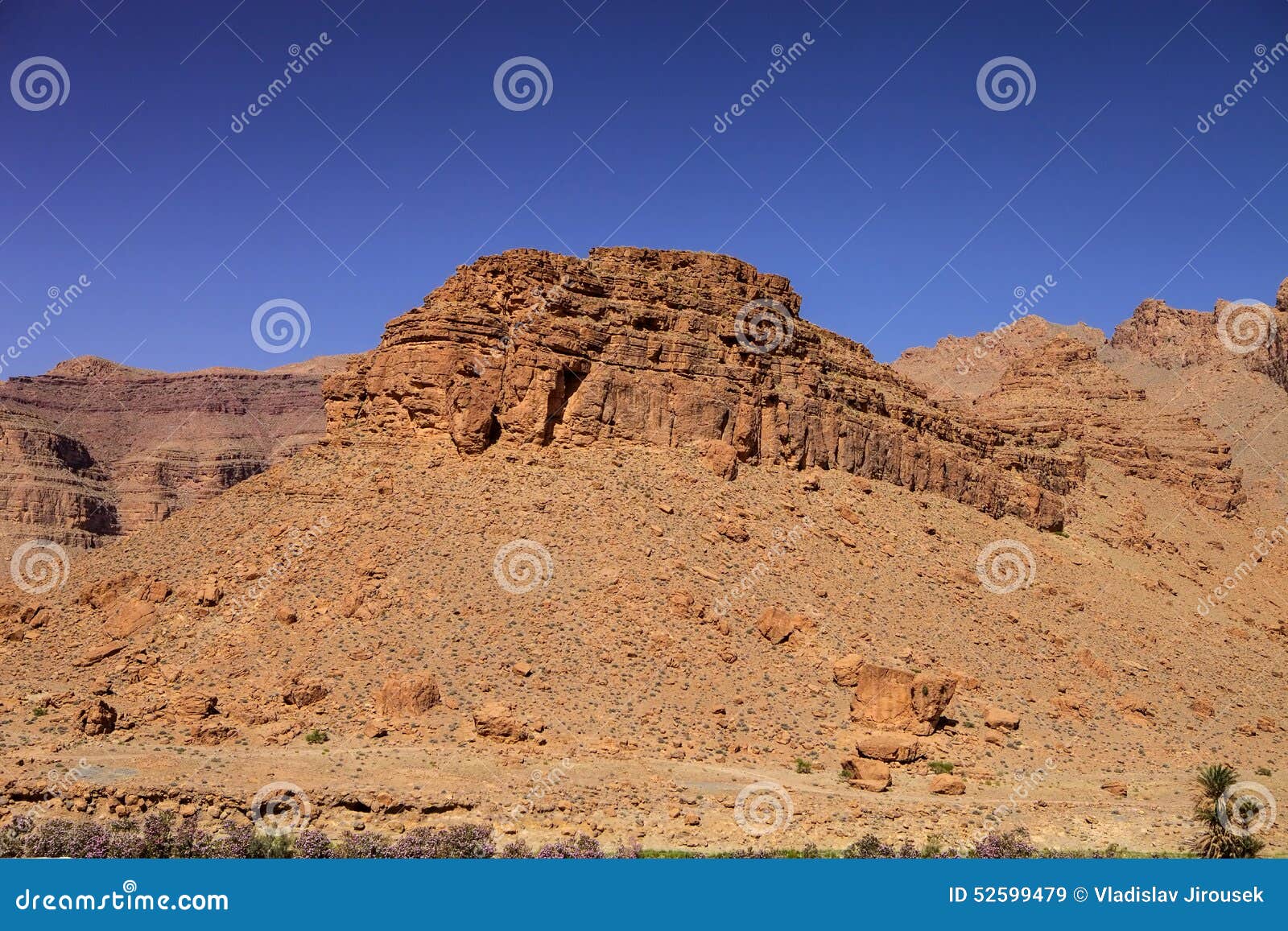 The Rocky Desert Mountains in Central Morocco Stock Image - Image of ...