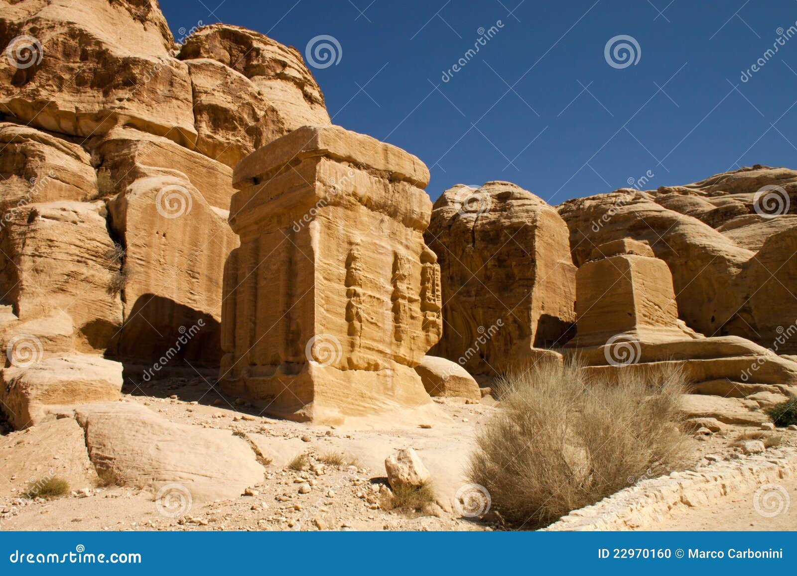 Rocky Desert of Southern Jordan, Asia Stock Photo - Image of orange ...