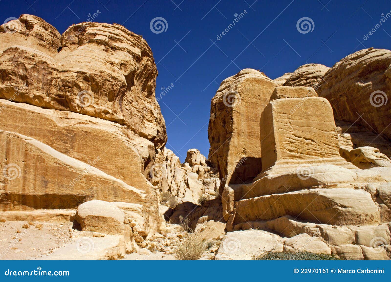 Rocky Desert of Southern Jordan, Asia Stock Image - Image of sahara ...
