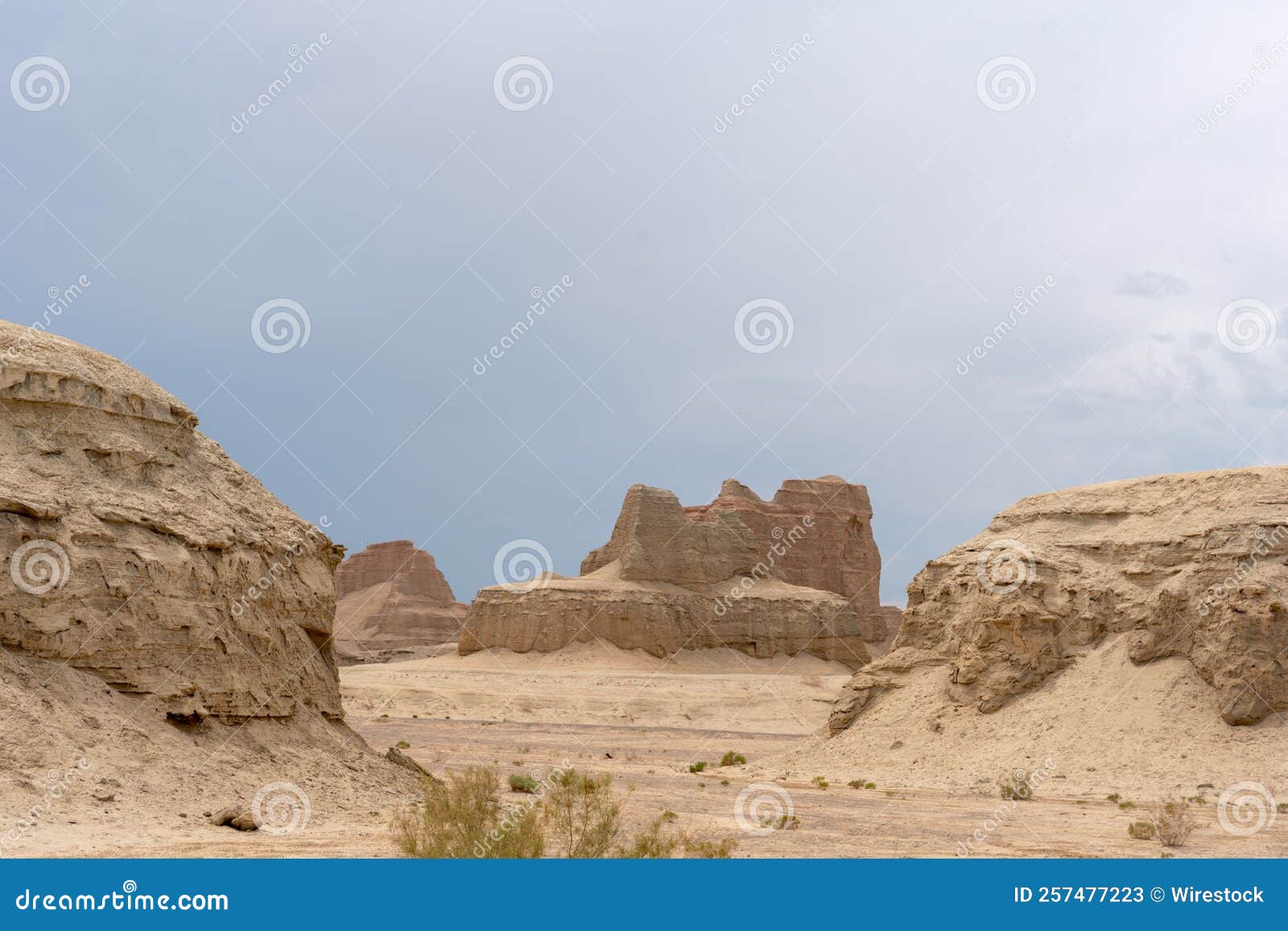 Rocky, Deserted Landscape with Huge Hills Stock Image - Image of orange ...