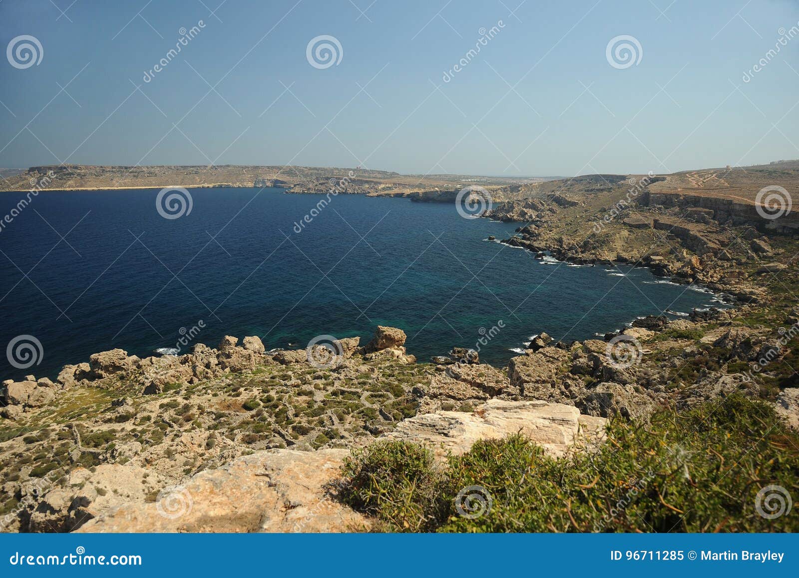 The Rocky and Dramatic Shoreline of Malta Stock Image - Image of lane ...