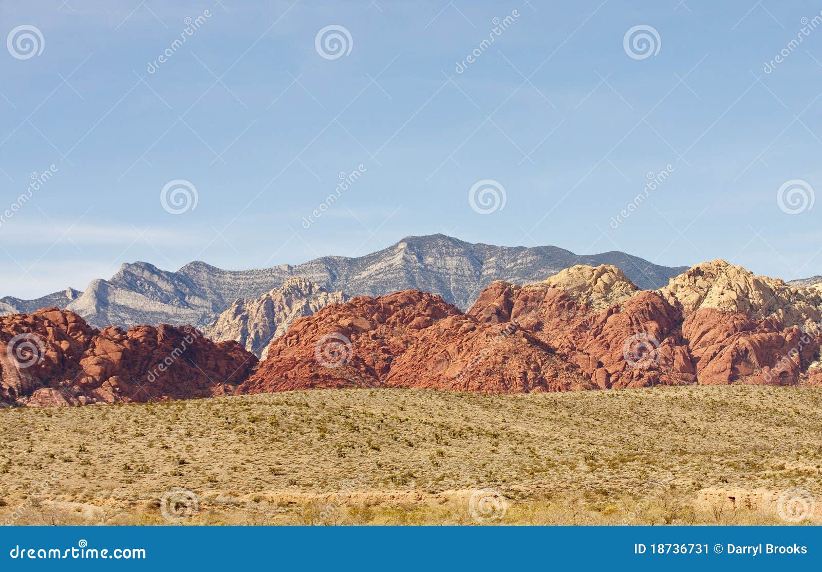 Rocky Hills on Edge of Desert Stock Image - Image of desert, drought ...