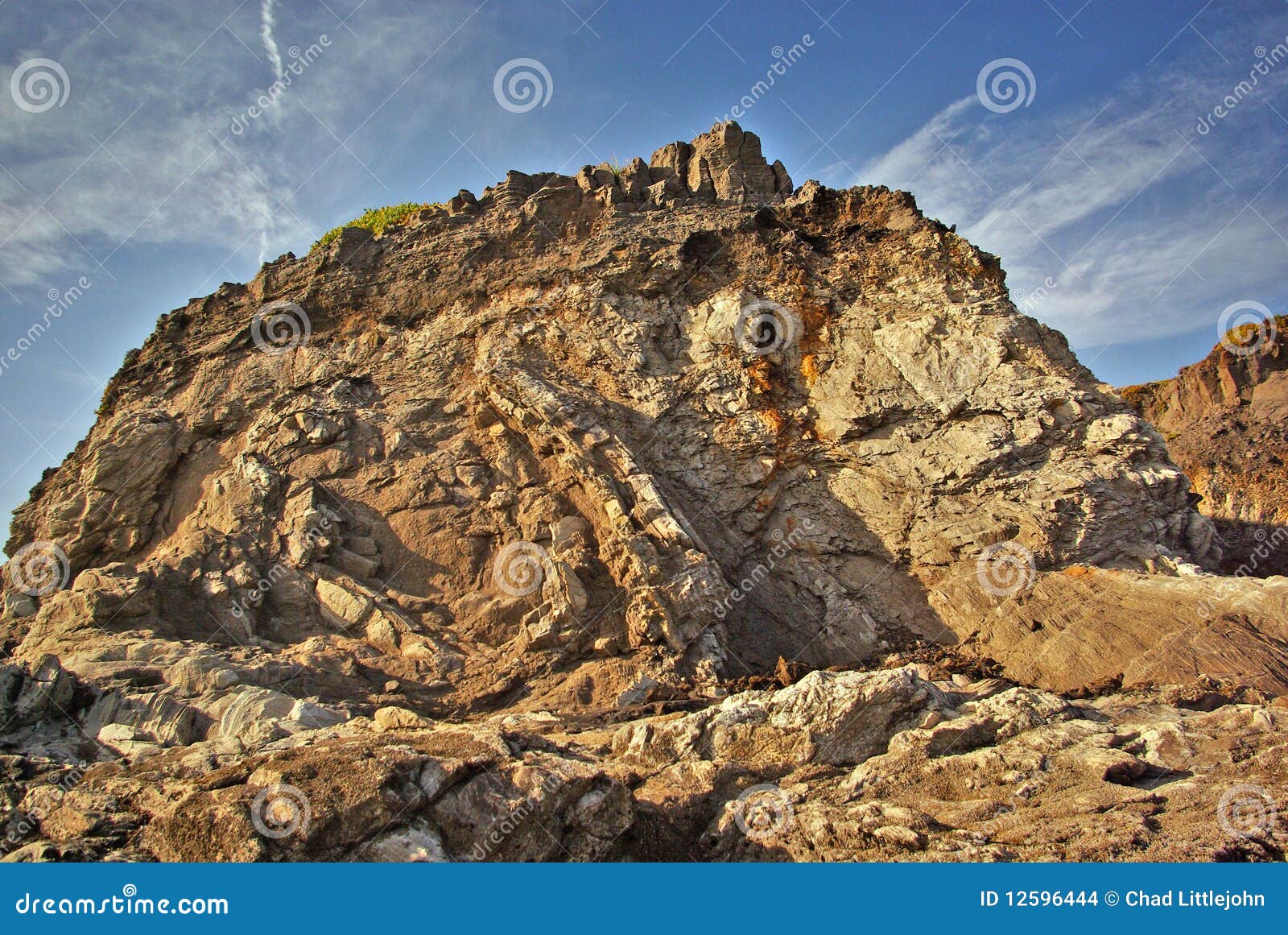 Rocky Hillside stock photo. Image of natural, windswept - 12596444