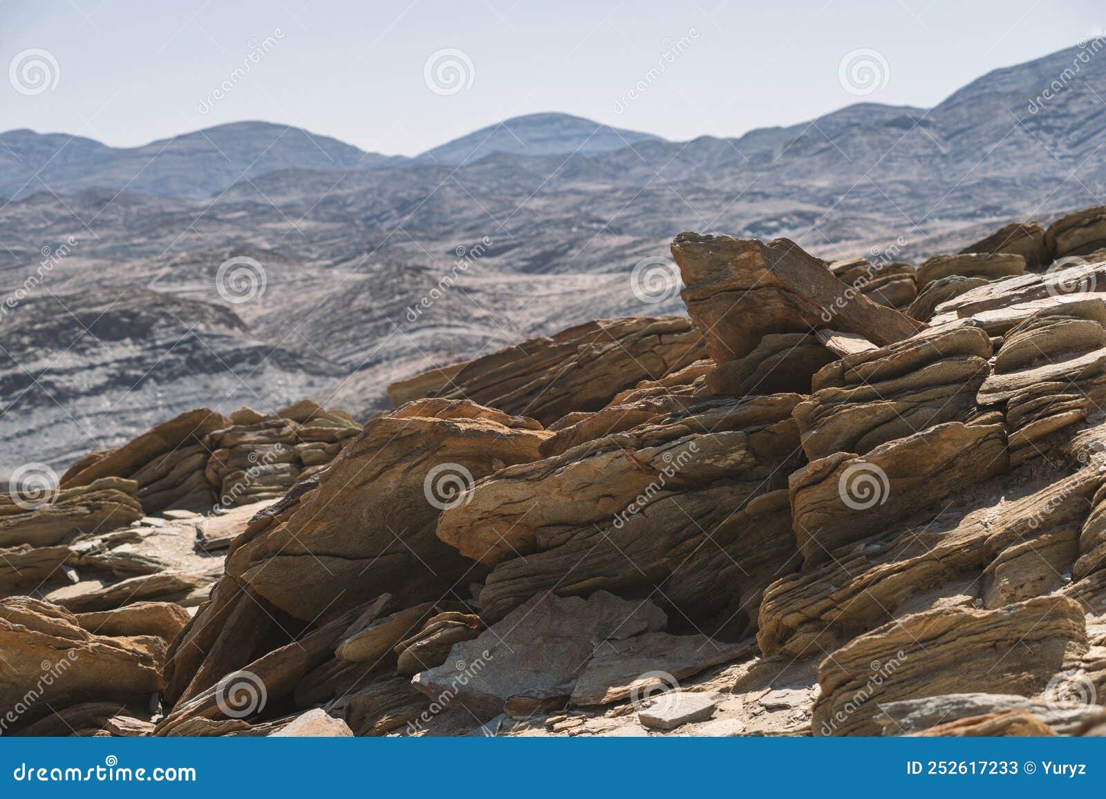 Rocky hot desert stock image. Image of landscape, rock - 252617233