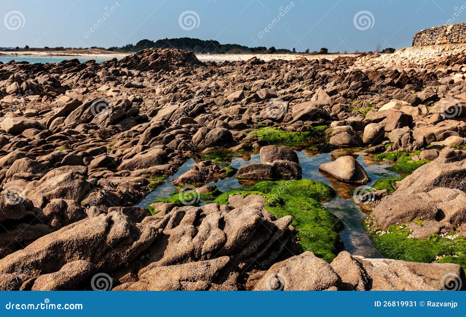 Rocky Landscape stock image. Image of perspective, beach - 26819931