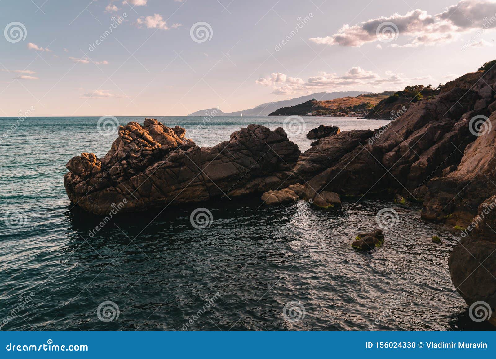 Rocky Ledge Crashes into the Sea Stock Photo - Image of beauty ...