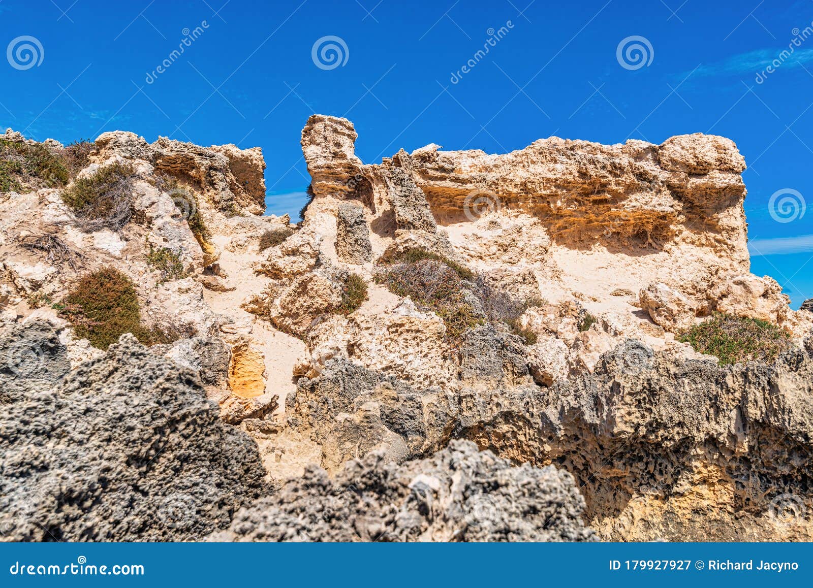 Rocky Limestone Formations on the Coast and Beaches of Point Peron ...