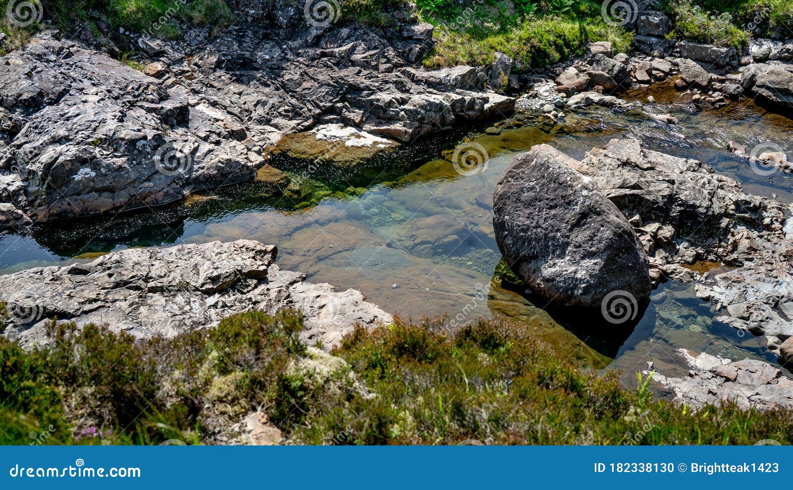 Rocks and water. stock photo. Image of rock, motion - 182338130